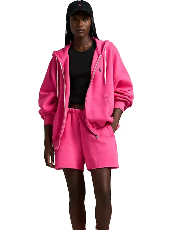 Ralph Lauren Fleece Drawstring Shorts - Desert Pink