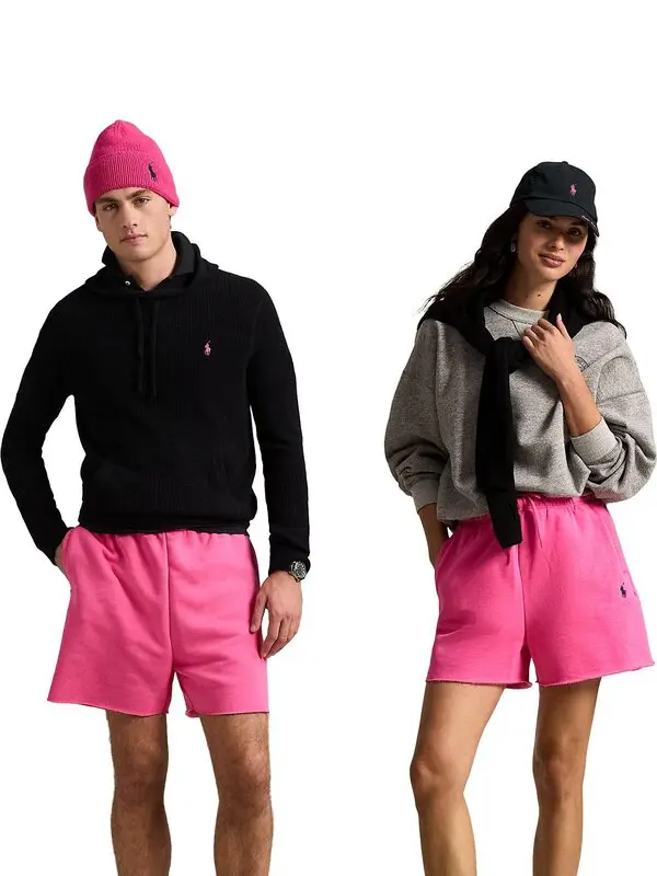Ralph Lauren Fleece Drawstring Shorts - Desert Pink