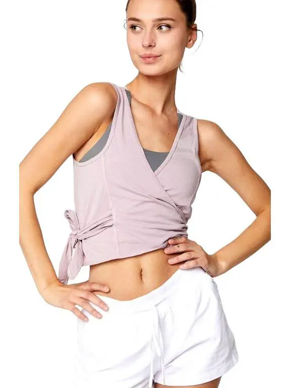 REBODY Metamorph Wrap Tie Tank - Stone Mauve
