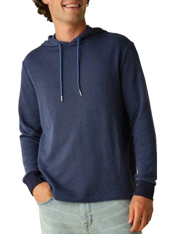 FAIR HARBOR Tailwind Textured Hoodie - Navy Twill