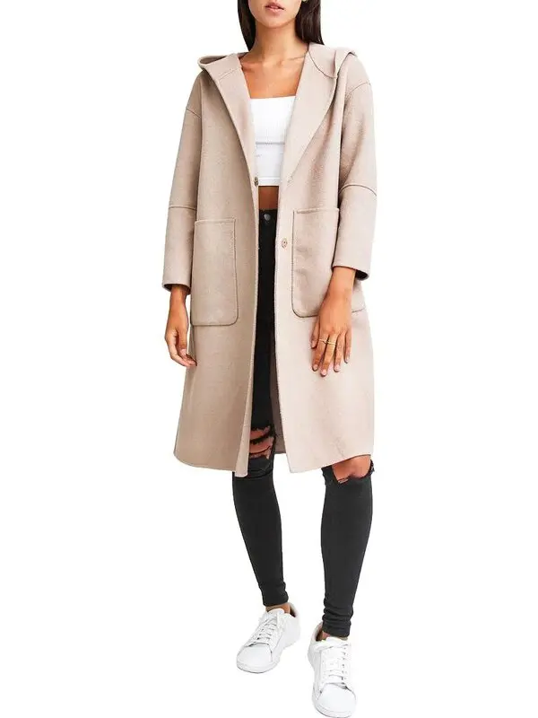 BELLE & BLOOM Walk This Way Wool-blend Coat - Sand