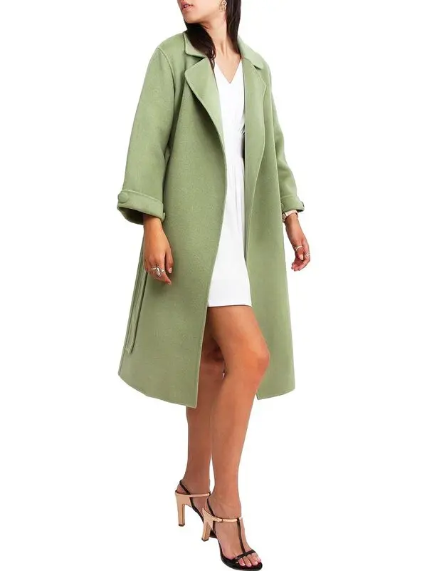 BELLE & BLOOM Stay Wild Wool Coat - Green