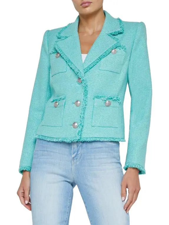 L'Agence Sylvia Metallic Blazer - Aquanicke