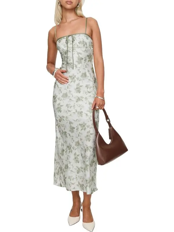 Princess Polly Vasiliki Floral Midi Sundress - White