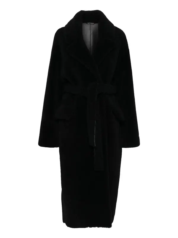 MANOKHI Myah Shearling Coat - Black