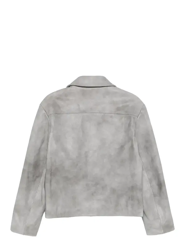 MANOKHI Leather Jacket - Grey