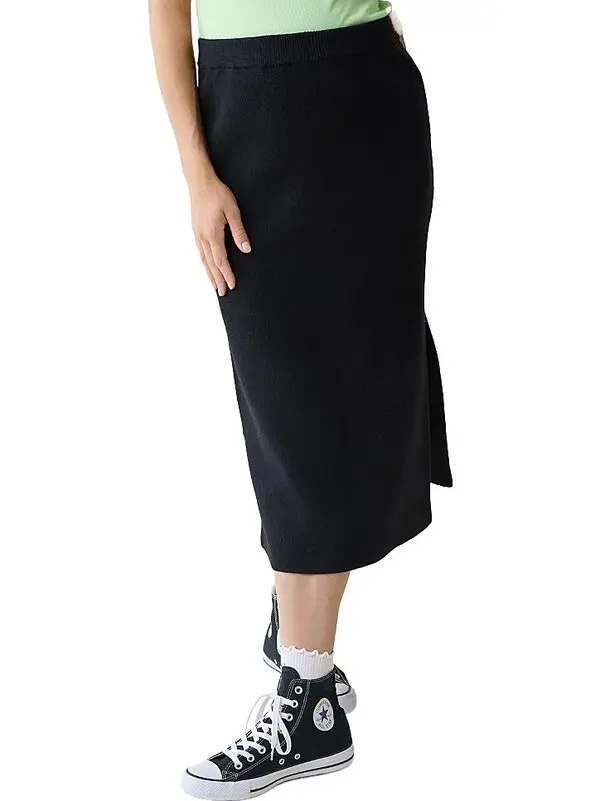 INGRID & ISABEL Maternity Knit Skirt - Black
