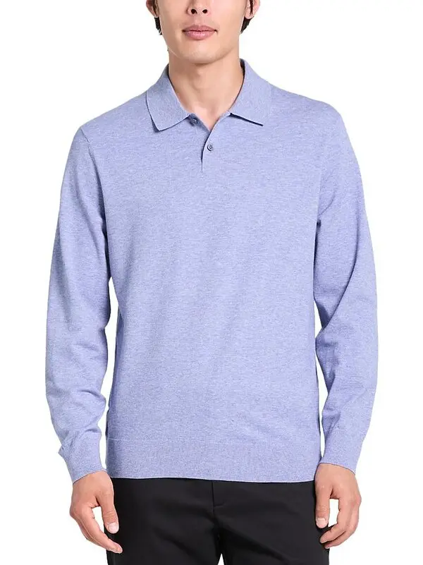 Theory Goris Collared Sweater - Slate Heather