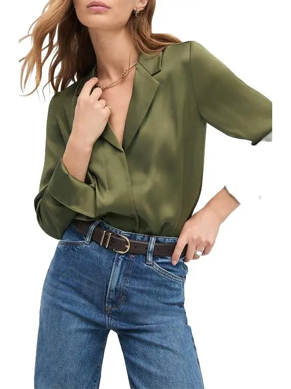 FAVORITE DAUGHTER The Lily Button-up Shirt - Smoketree