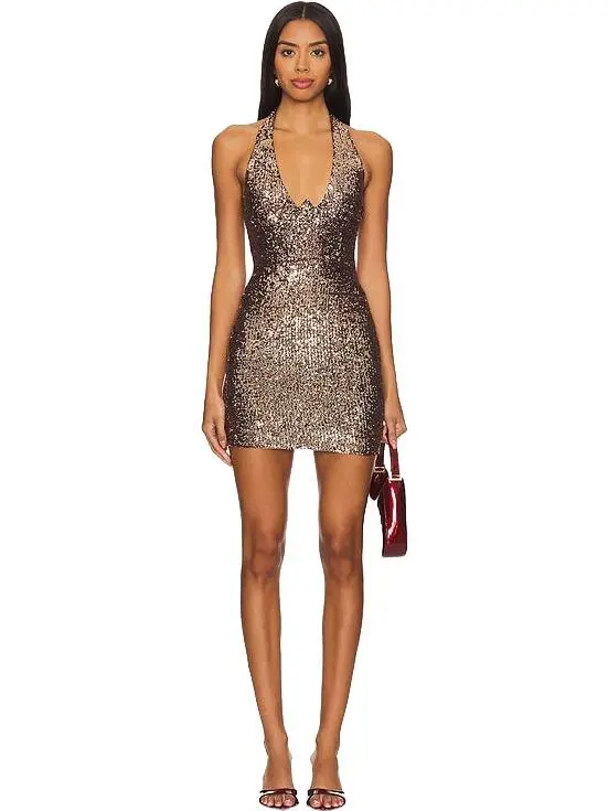 NOOKIE Sensation Mini Dress - Bronze