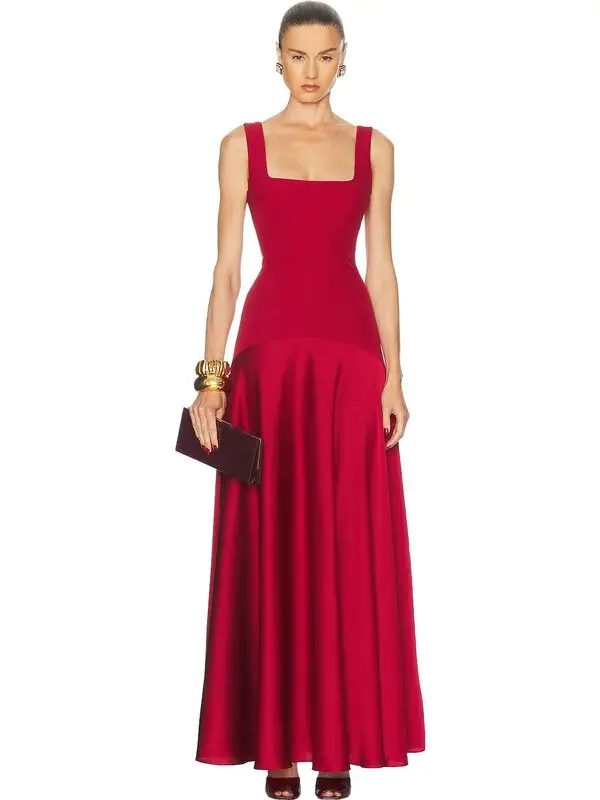 L'academie By Marianna Sidney Gown - Oxblood