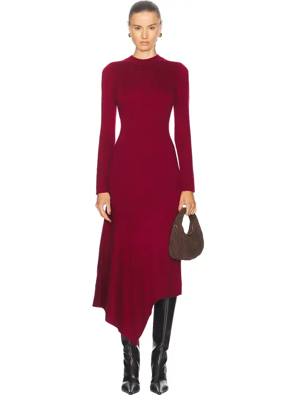 L'academie By Marianna Odelya Asymmetrical Dress - Wine
