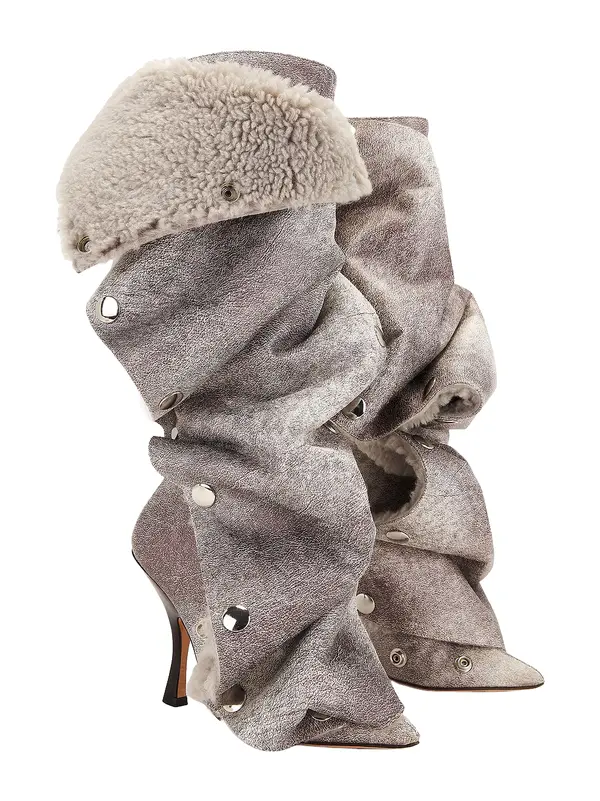 Y/project Snap Boots - Light Grey & Dark Grey