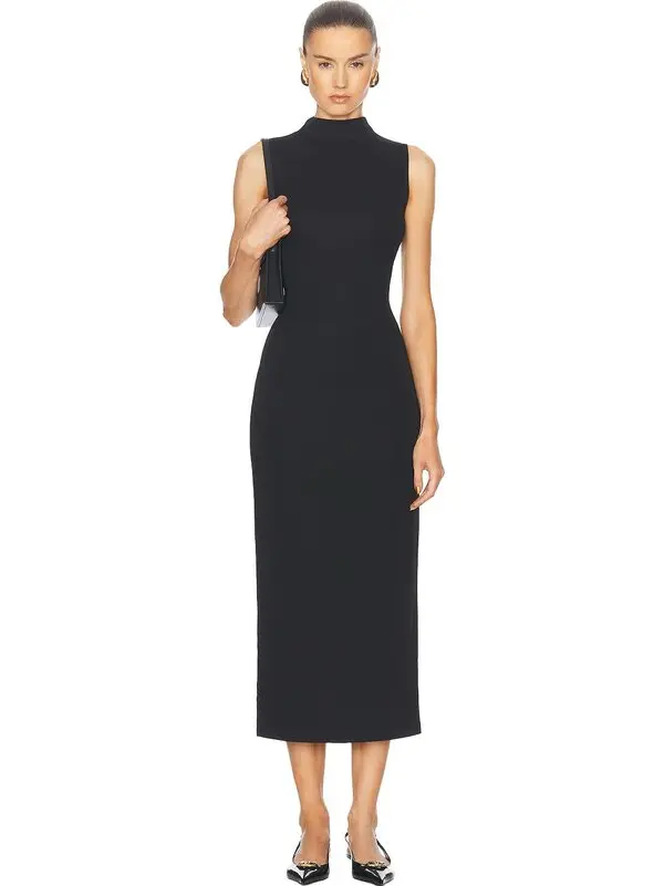L'academie By Marianna Belmore Midi Dress - Black