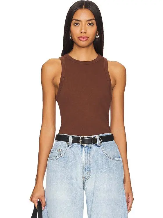 Sold Out NYC The Not So Basic Tank - Chocolate