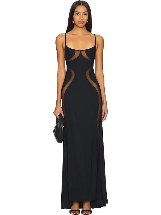 THISTLE AND SPIRE Psyche Slip Dress - Black
