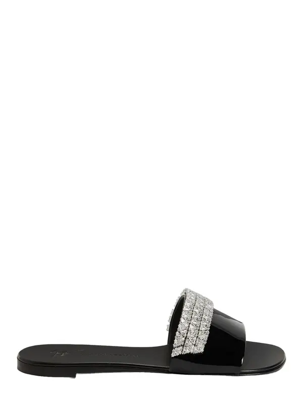 GIUSEPPE ZANOTTI Tesy Rhinestone-embellished Sandals - Black