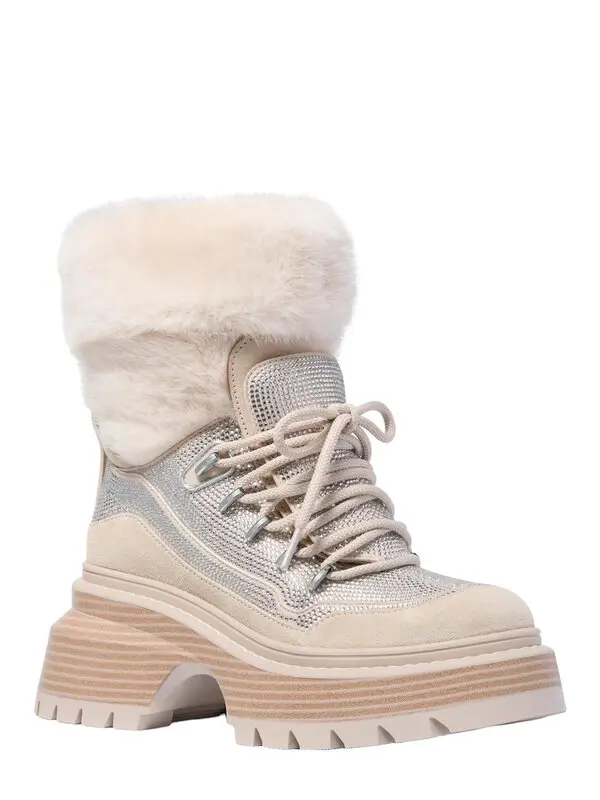 Michael Kors Shiloh Embellished Boots - Natural