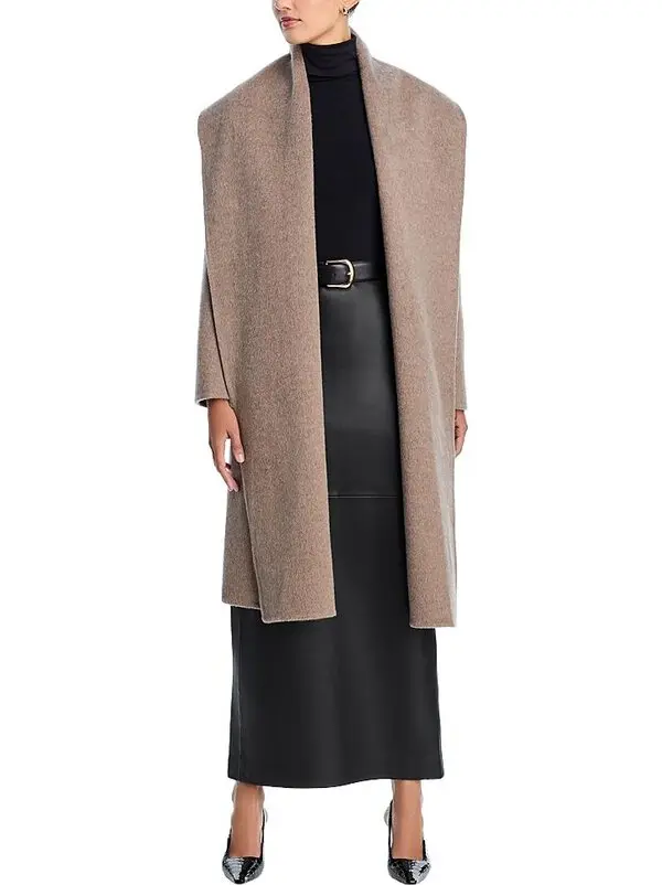 Kobi Halperin Wool Blend Belted Coat - Oat