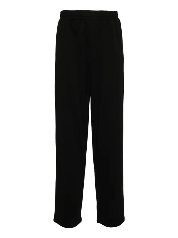 Attachment Cotton Straight-leg Trousers - Black