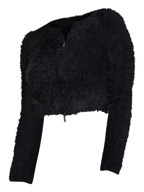 Guess Avery Zip Cardigan - Jet Black