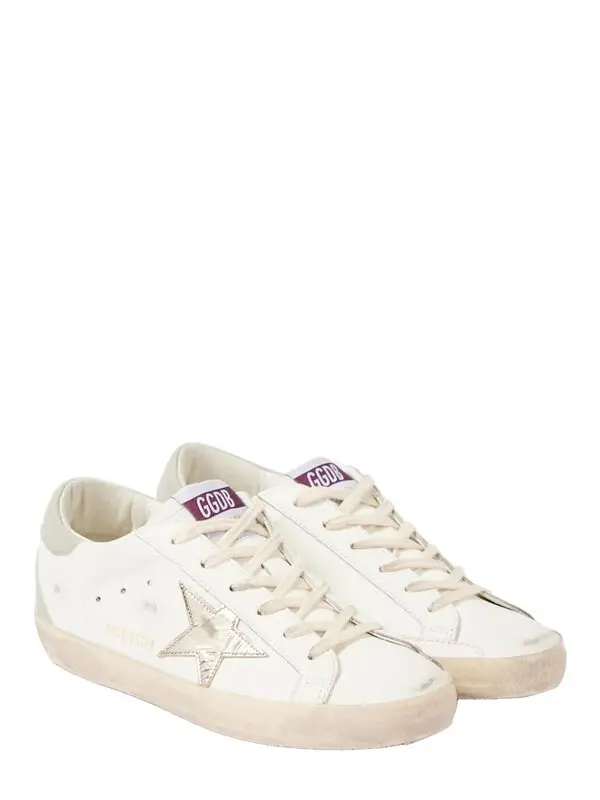 GOLDEN GOOSE Super Star Leather Sneakers - White