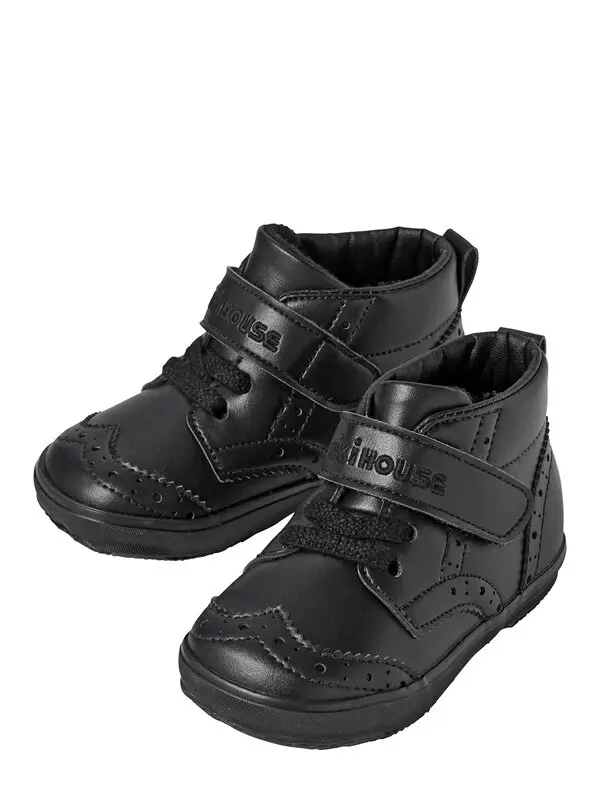 MIKI HOUSE Lace-up Boots - Black