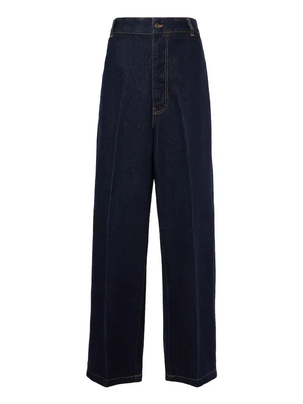 Victoria Beckham High-rise Wide-leg Jeans - Blue
