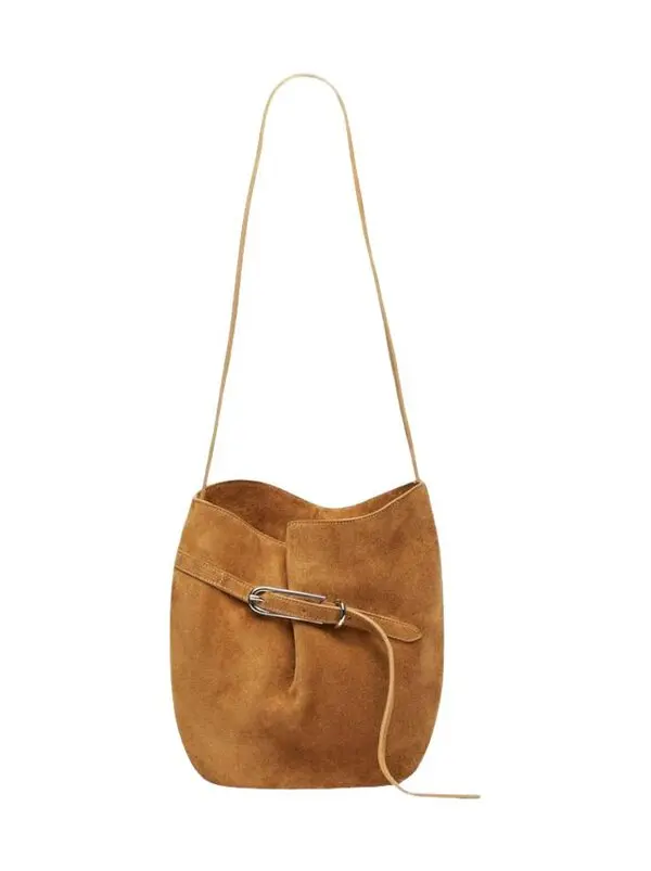 LIFFNER Belted Bucket Bag - Beige