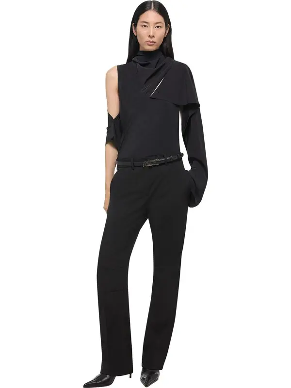 Helmut Lang Scarf Blouse - Black