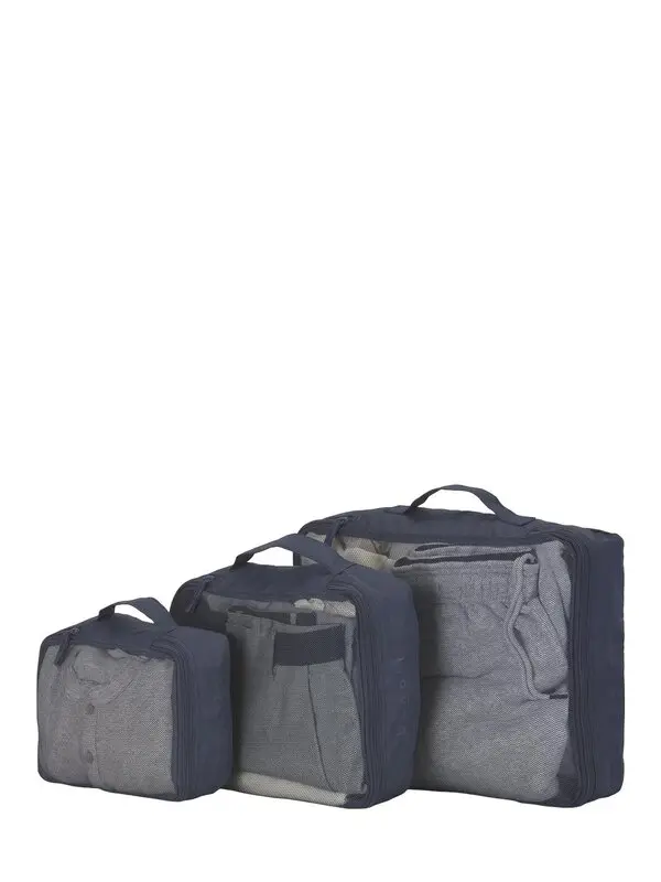 BUGATTI Packing Cubes 3-piece Set - Navy
