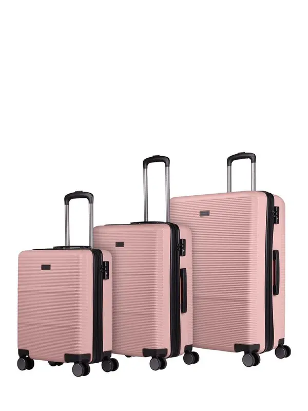 BUGATTI Brussels Hardside 3-piece Luggage Set - Pink