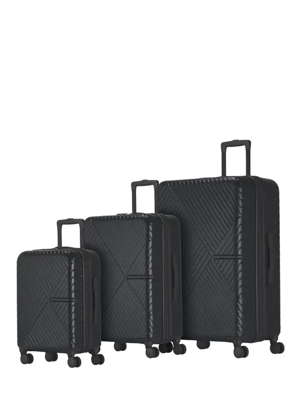 BUGATTI Berlin 3-piece Hardside Luggage Set With Expansion - Charcoal