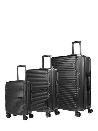 SWISS MOBILITY Sfo 3-piece Hardside Luggage Set - Black