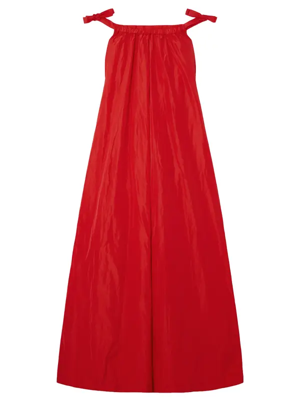 Bernadette Brigitte Off-the-shoulder Taffeta Gown - Red
