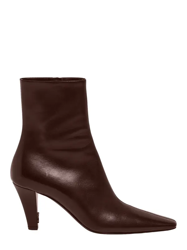 Saint Laurent Jill Ankle Booties - Marron Glace