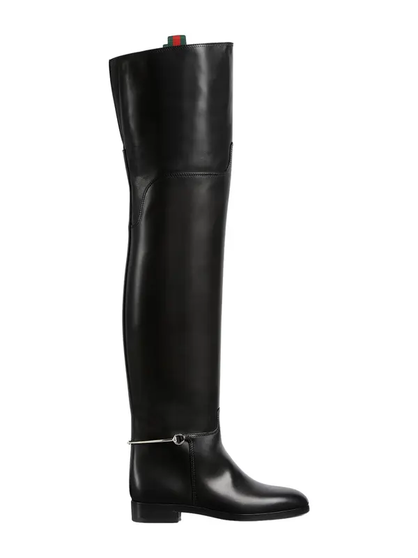 Gucci Clive Leather Over-the-knee Boots - Black