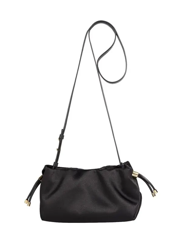 Ulla Johnson Remy Ruched Crossbody Bag - Black