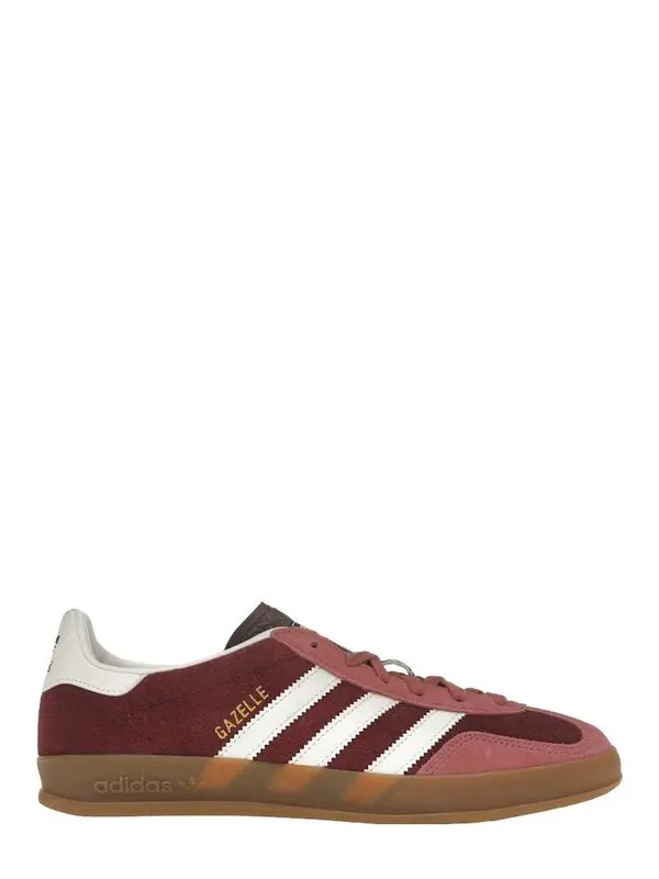 Adidas Gazelle Indoor Sneakers - Maroon/cloud White/preloved Crimson