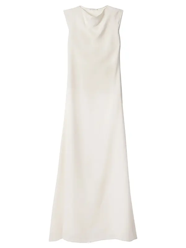 THE ROW Loic Silk-crepe Maxi Dress - White