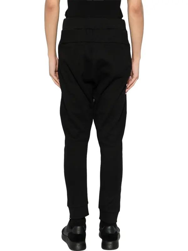 Attachment Drawstring-waistband Trousers - Black