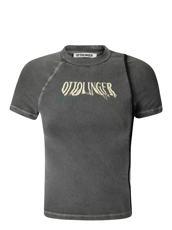 Ottolinger Logo-print T-shirt - Grey