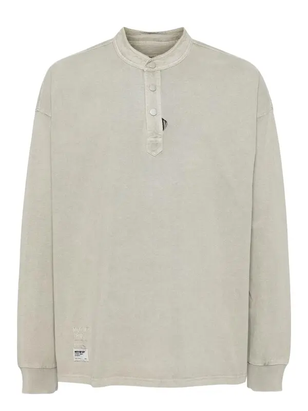 MUSIUM DIV. Henley Long Sleeve Tee - Neutrals