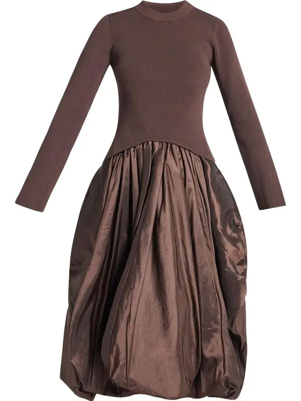 Simkhai Kenlie Midi Dress - Brown