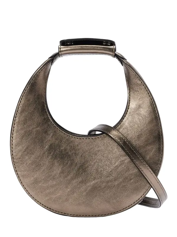 Staud Metallic Calf Leather Bag - Silver