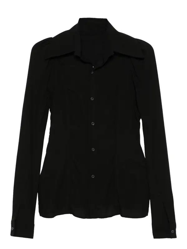 Yohji Yamamoto Button-up Blouse - Black