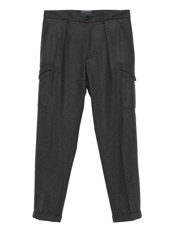 Boglioli Flannel Cargo Trousers - Grey