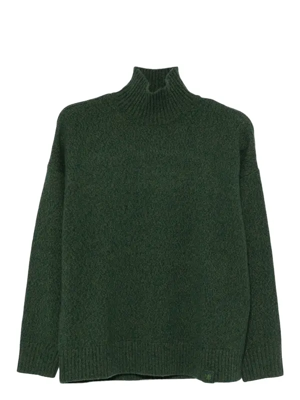Victoria Beckham Mélange-effect Sweater - Green