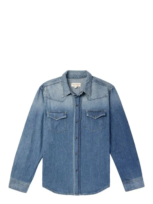 NILI LOTAN Travis Denim Shirt - Blue