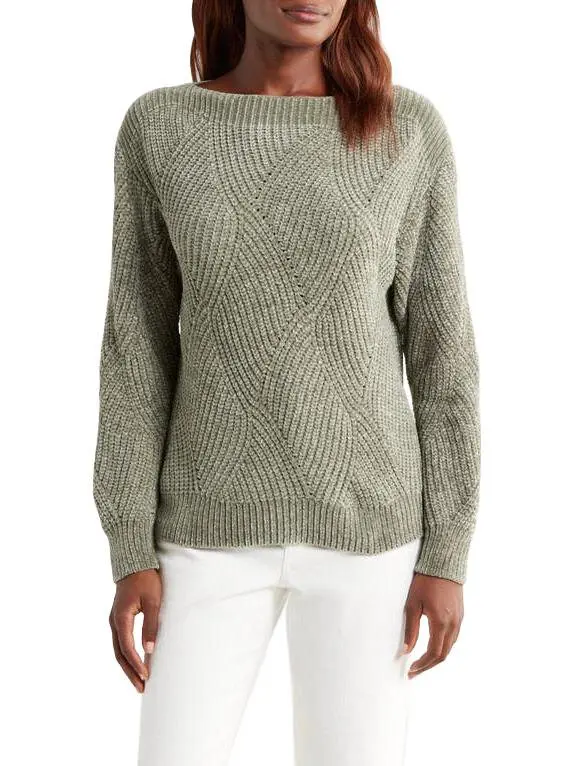 Tommy Bahama Shell St. Luna Boat Neck Sweater - Seagrass